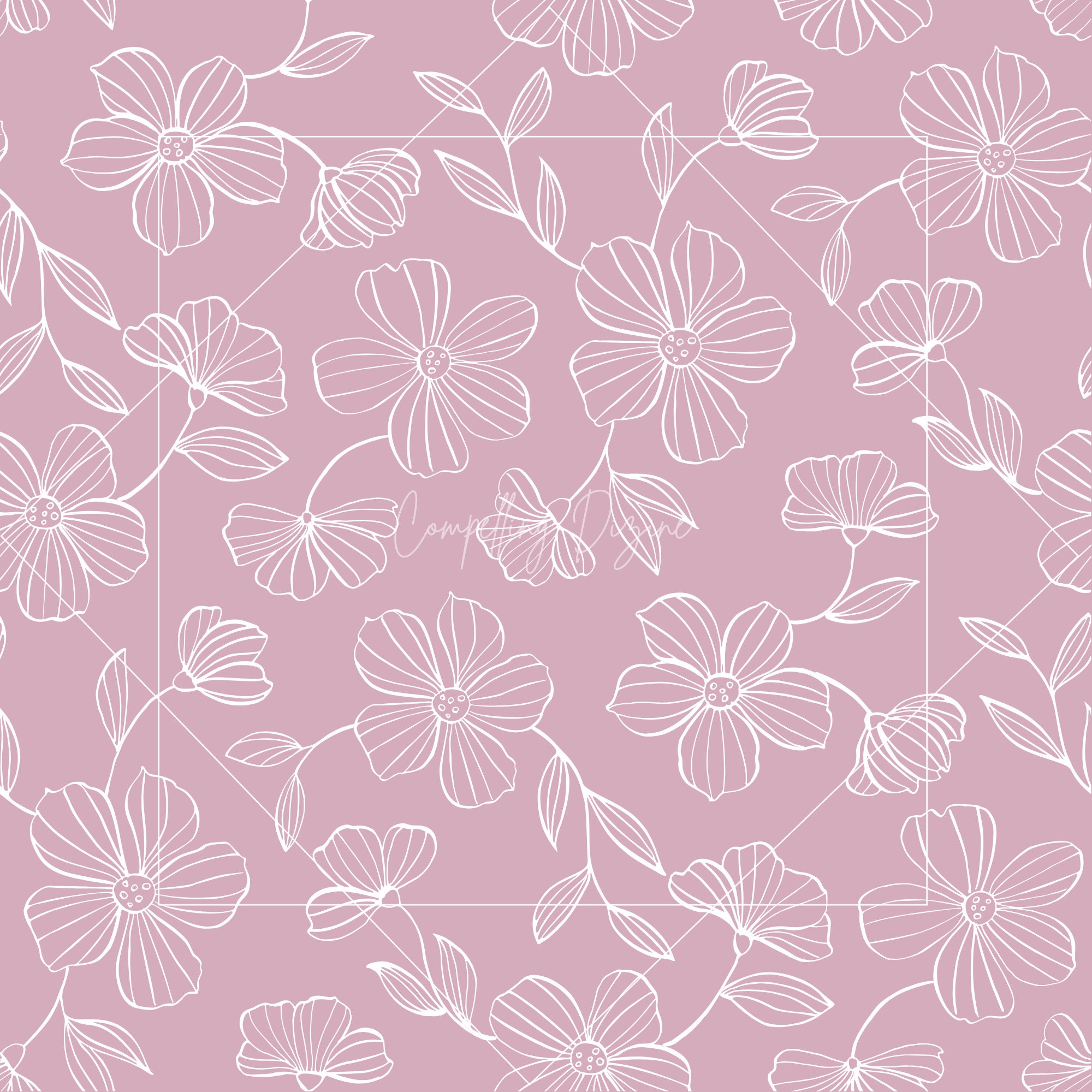 Patterns & Petals Digital Designs | Blush Floral Seamless Prints ...
