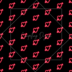 Valentines Day Digital Pattern Bundle Q40 | Love Seamless Paper ...