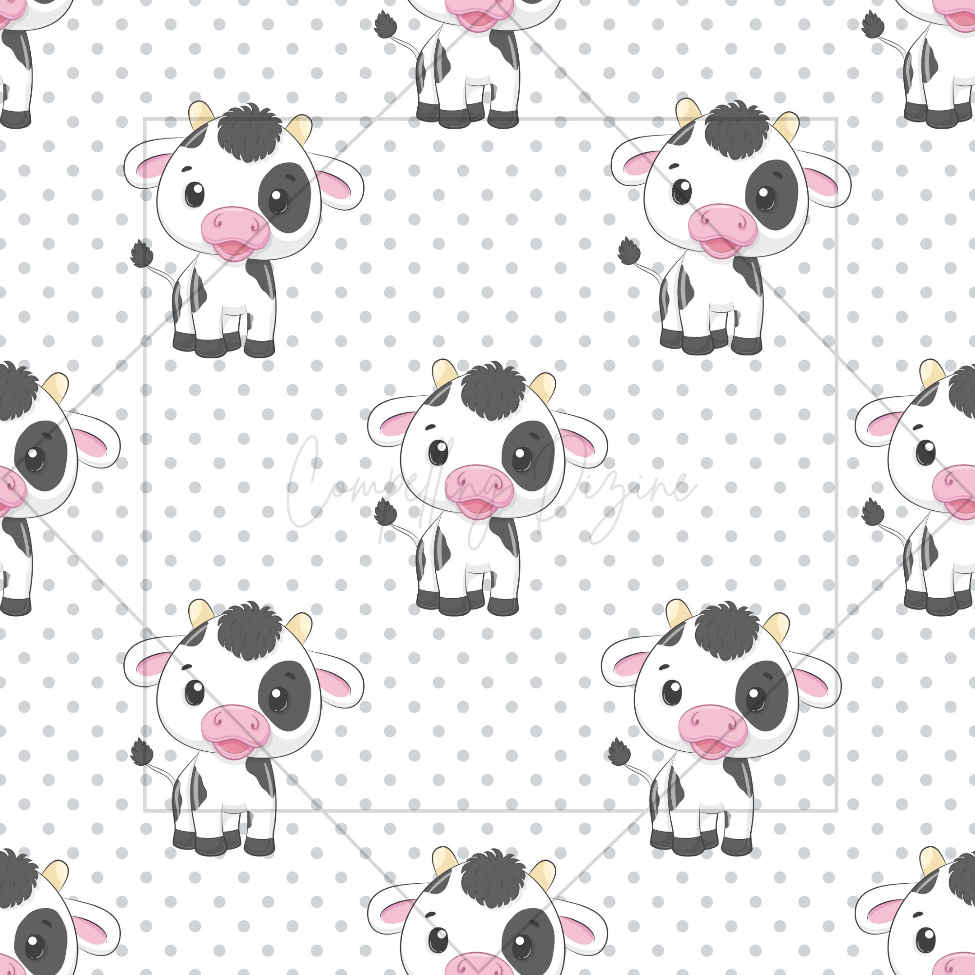 Barnyard Babies Digital Patterns | Farm Animal Seamless Paper ...