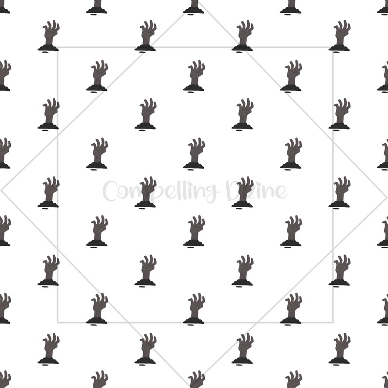 Halloween Digital Paper | Black & White Seamless Patterns | Ghosts ...