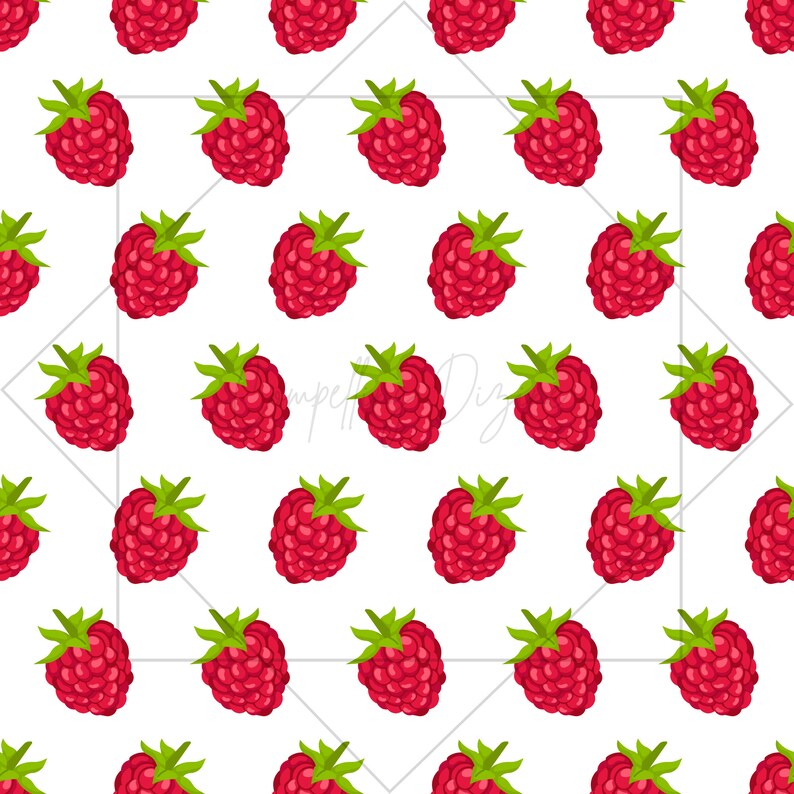 Berry Digital Patterns | Fruit Seamless Paper | Blueberry Scrapbook ...