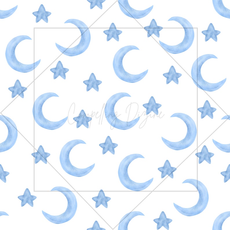 It's a Boy Digital Patterns Baby Boy Seamless Paper Blue Scrapbook ...
