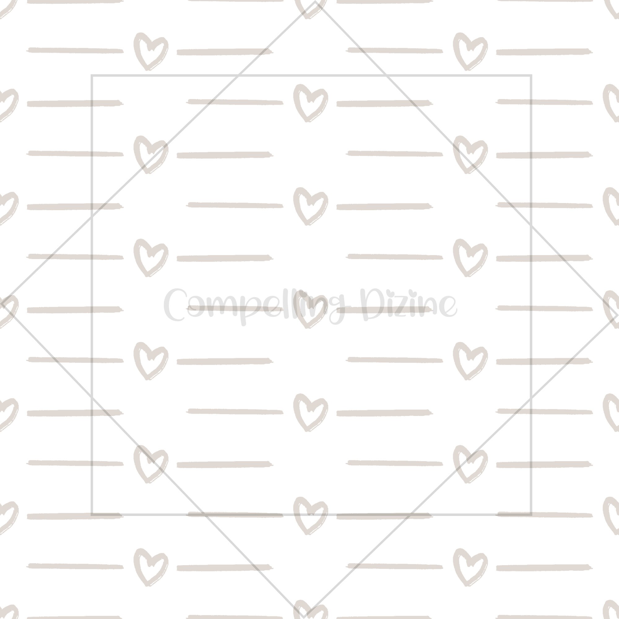 Nursery Digital Designs Beige Hearts Seamless Patterns Newborn Simple ...