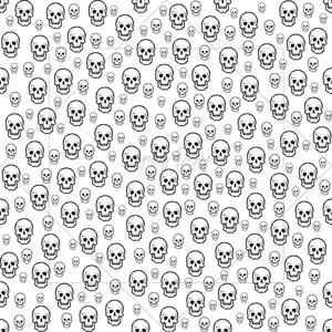 Skull and Bones Digital Patterns | Halloween Seamless Paper | Skull and ...