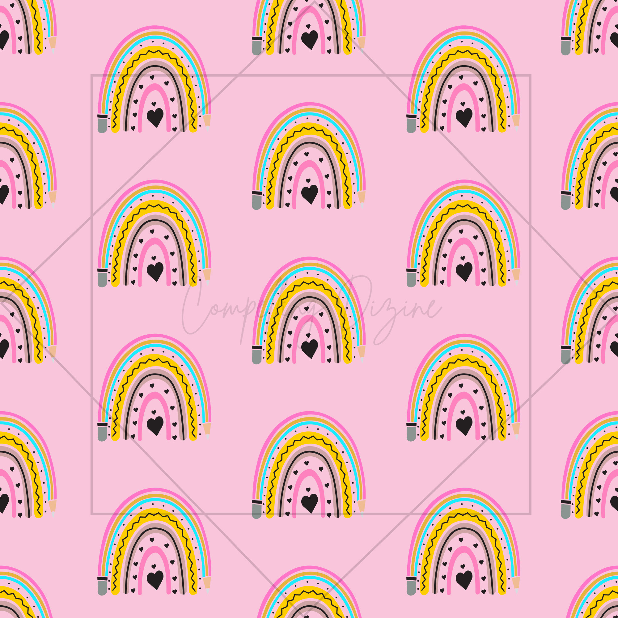 Back to School Digital Patterns | Classroom Seamless Paper | Teacher ...