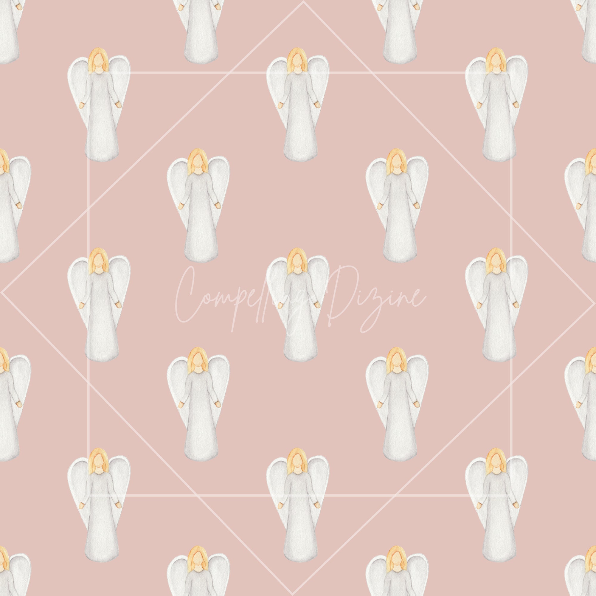Angel Digital Patterns Angels Seamless Paper Blush Elegant Designs ...