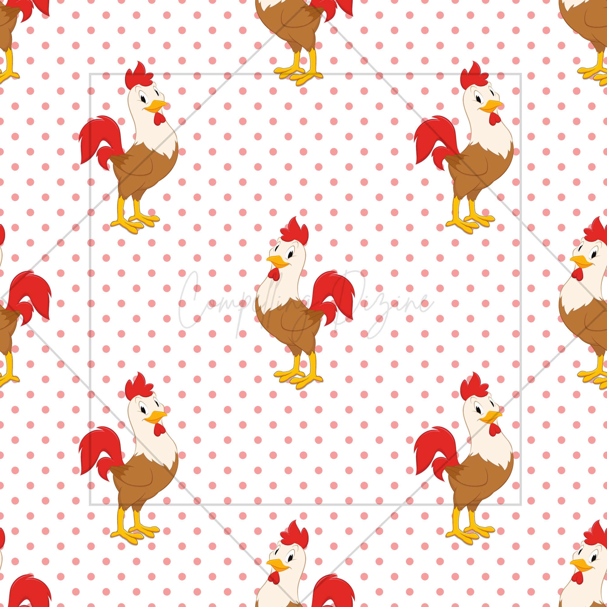 Barnyard Animal Digital Patterns | Farm Seamless Paper | Farmyard ...