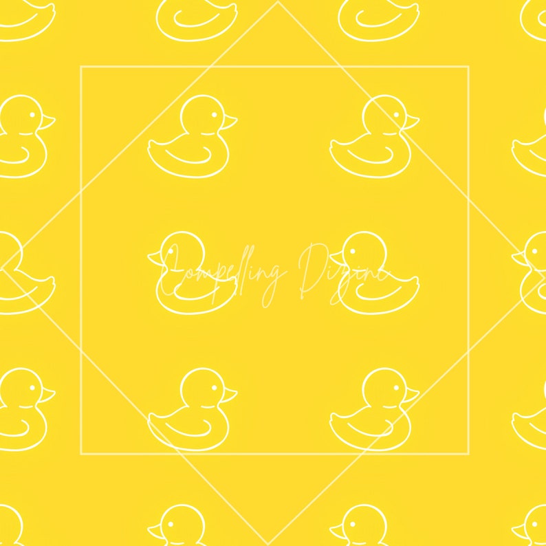Rubber Duck Digital Patterns | Duckie Seamless Paper | Scrapbook Prints ...