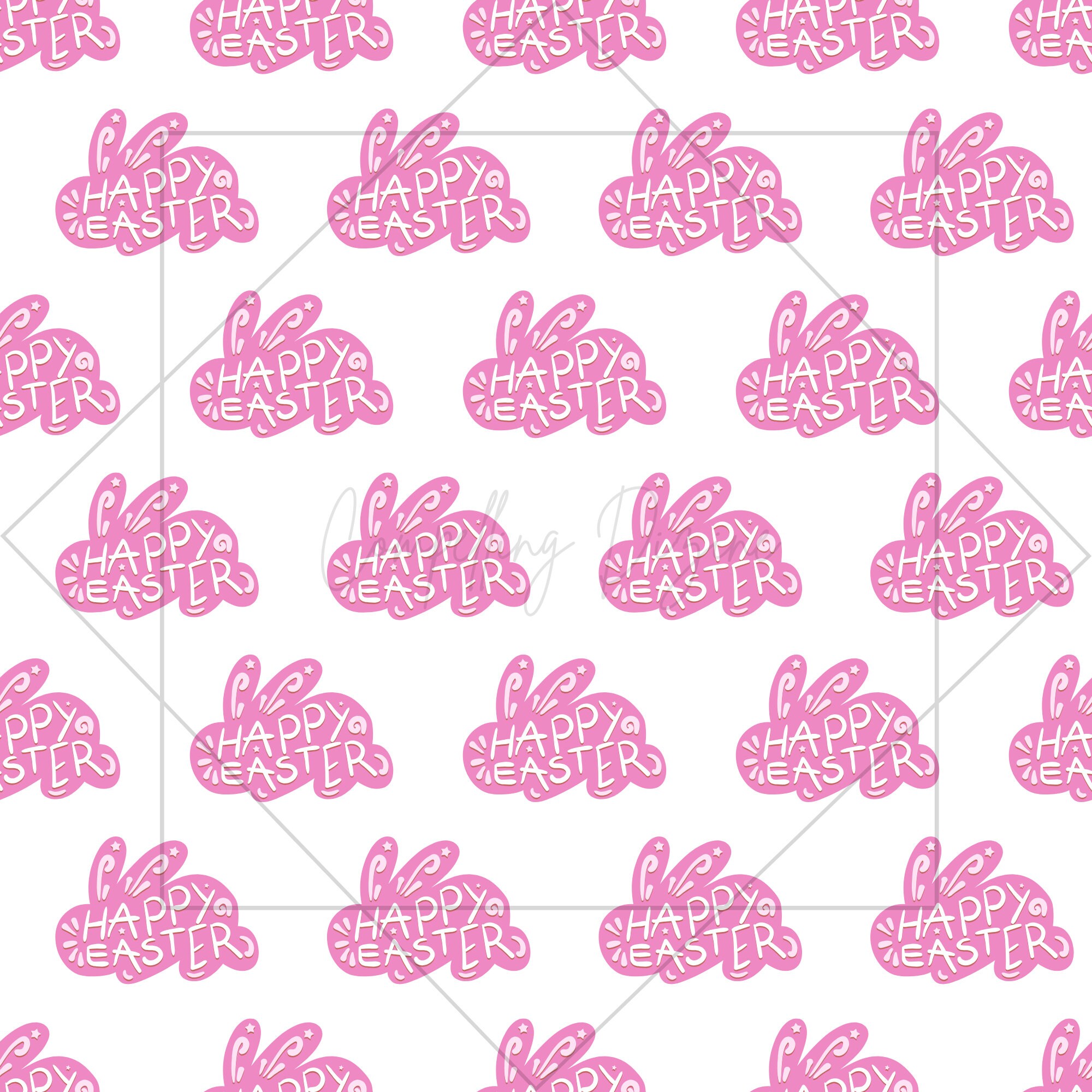 Easter Digital Patterns | Bunny Seamless Paper | Scrapbook Prints ...