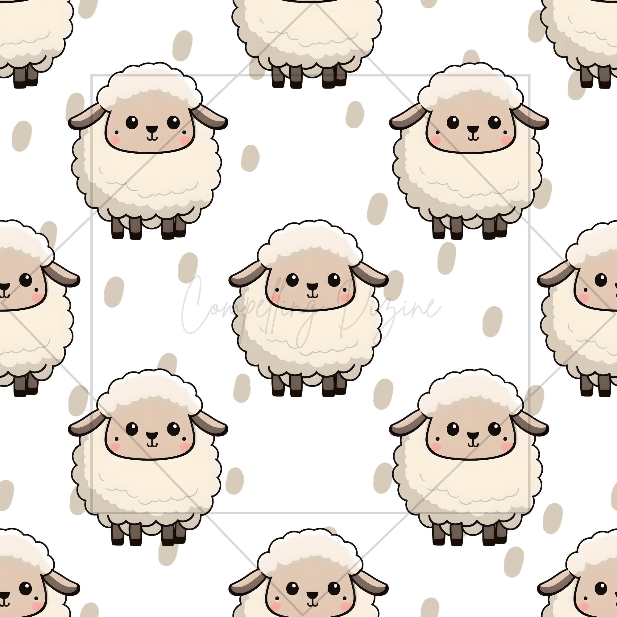 Barnyard Animal Digital Patterns Farm Seamless Paper Farmyard Scrapbook ...