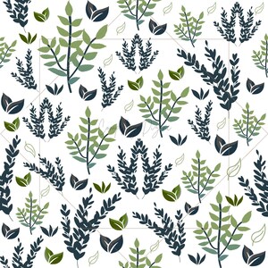 Elegant Greenery Digital Paper | Leaves Seamless Paper | Leafy Vine ...