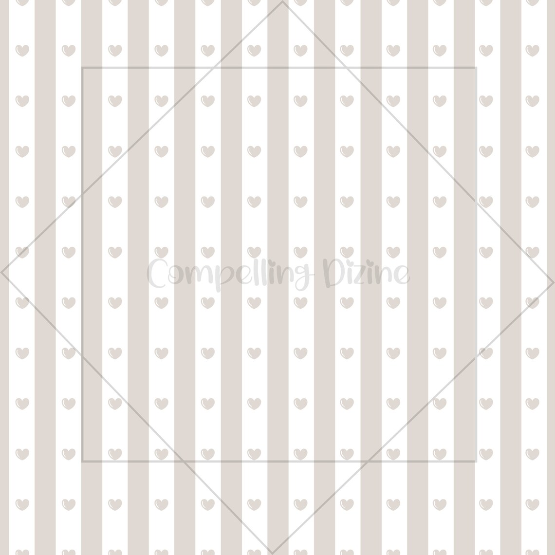 Nursery Digital Designs Beige Hearts Seamless Patterns Newborn Simple ...