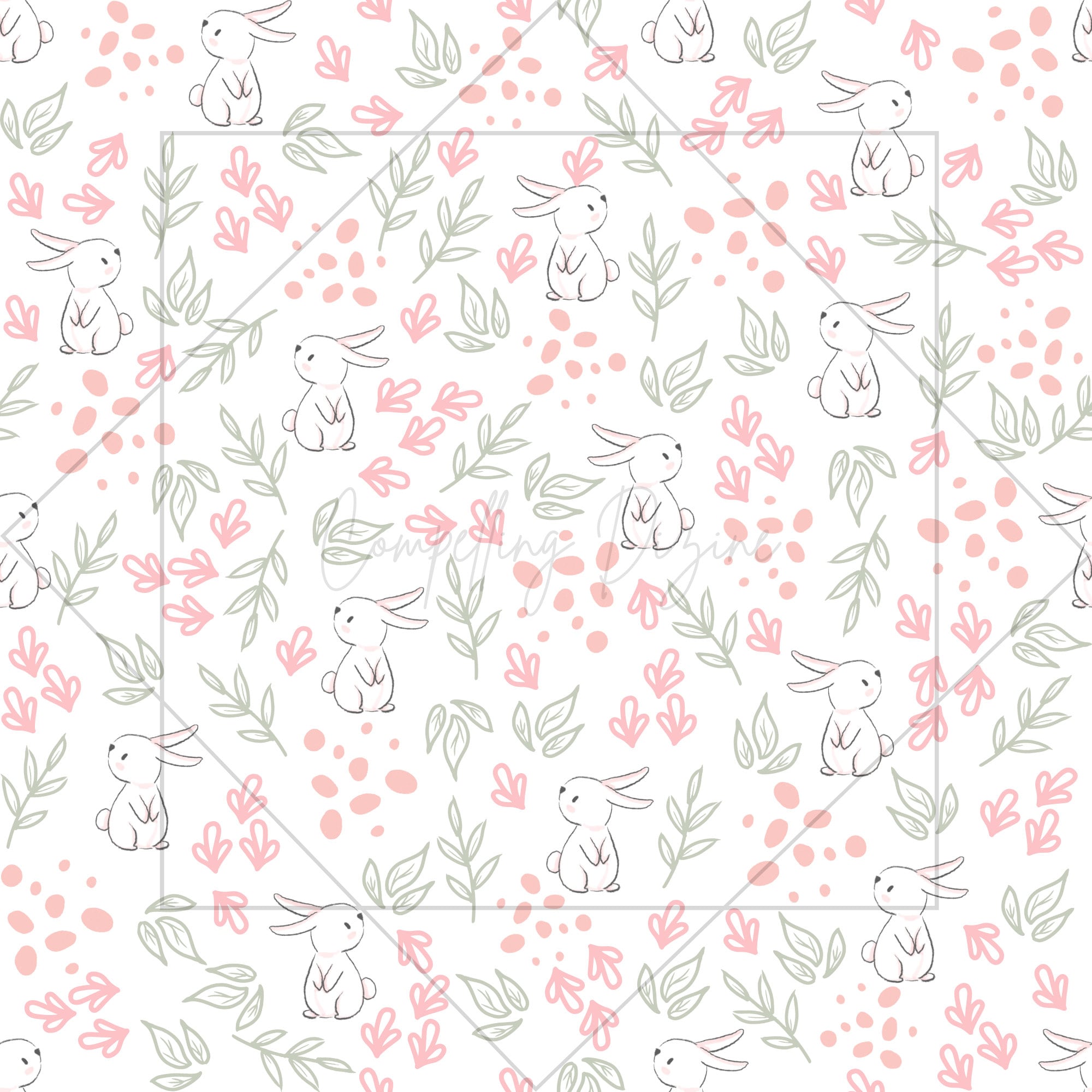 Easter Bunny Digital Patterns | Chicks Seamless Paper | Easter Egg ...