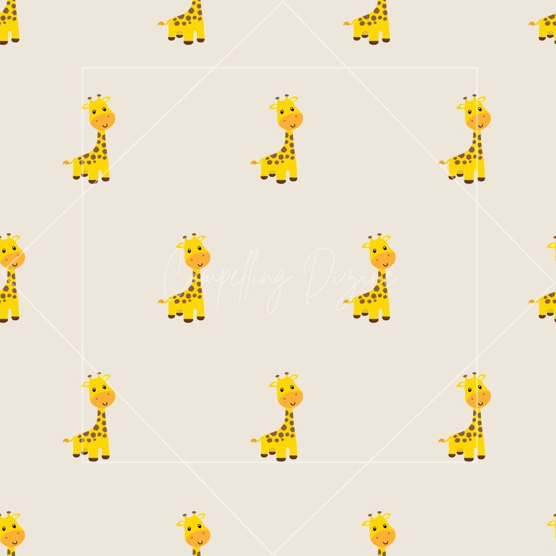 Zoo Animal Digital Patterns | Wildlife Seamless Paper | Cute Scrapbook ...