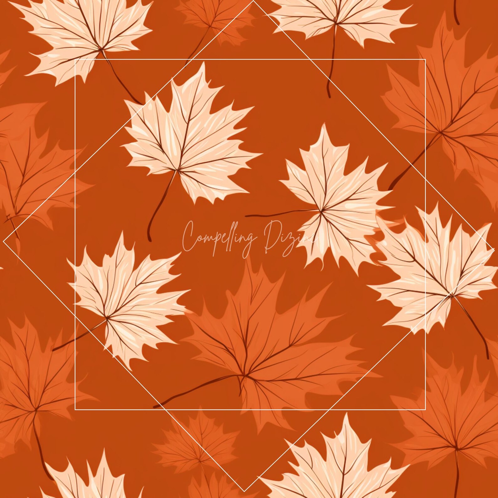Leaves of Fall Digital Designs | Autumn Seamless Patterns | Harvest ...
