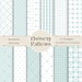Nursery Digital Designs | Teal Hearts Seamless Patterns | Newborn ...