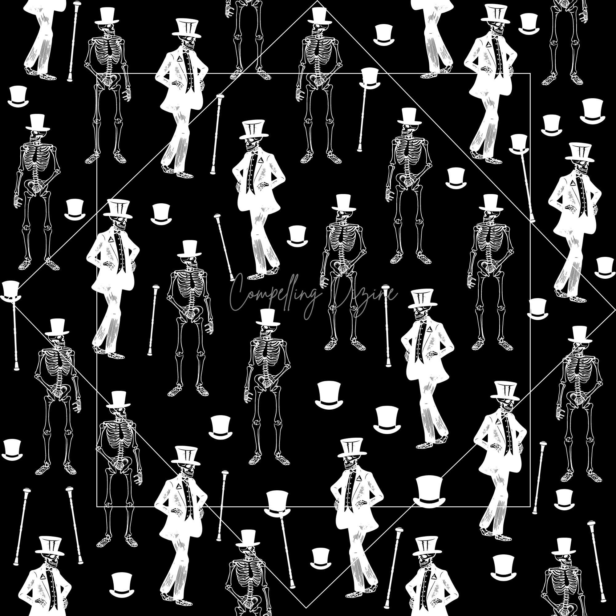 Skull and Bones Digital Patterns | Halloween Seamless Paper | Skull and ...