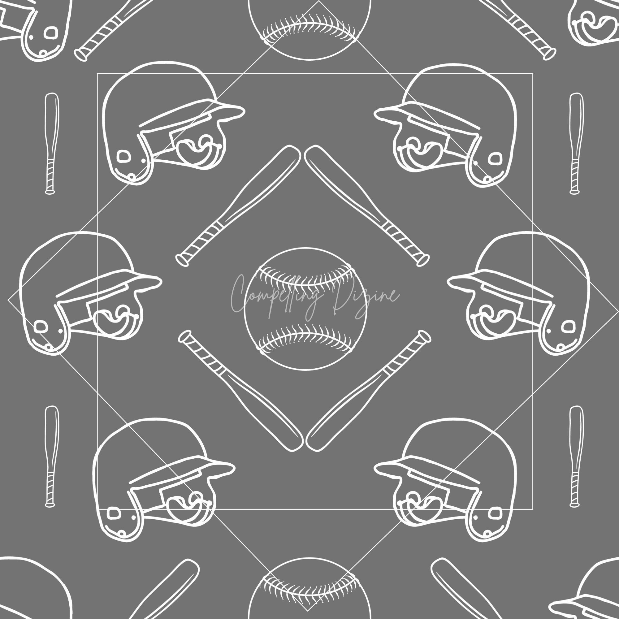Baseball Digital Designs | Bat, Ball Scrapbook Craft Paper | Sports ...