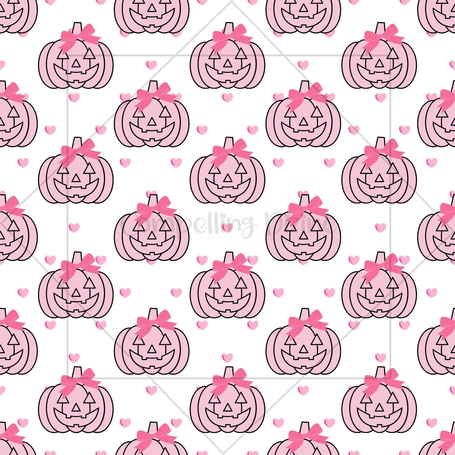 Pink Halloween Digital Patterns | Ghosts & Bats Seamless Paper | Trick ...