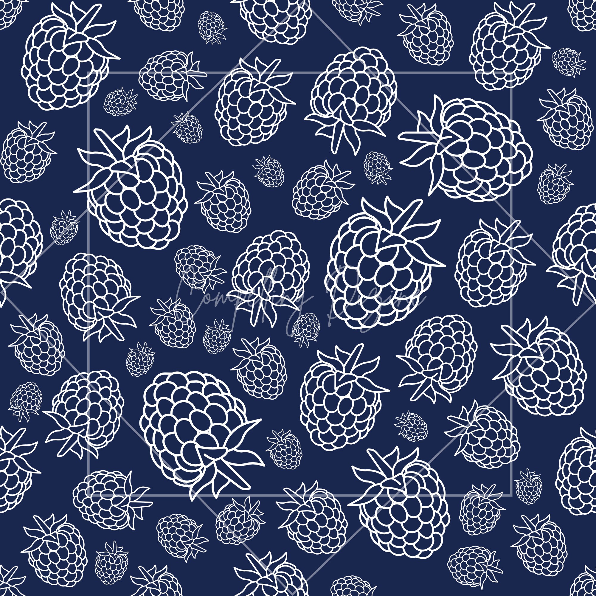 Berry Digital Patterns Fruit Seamless Paper Blueberry Scrapbook Prints ...