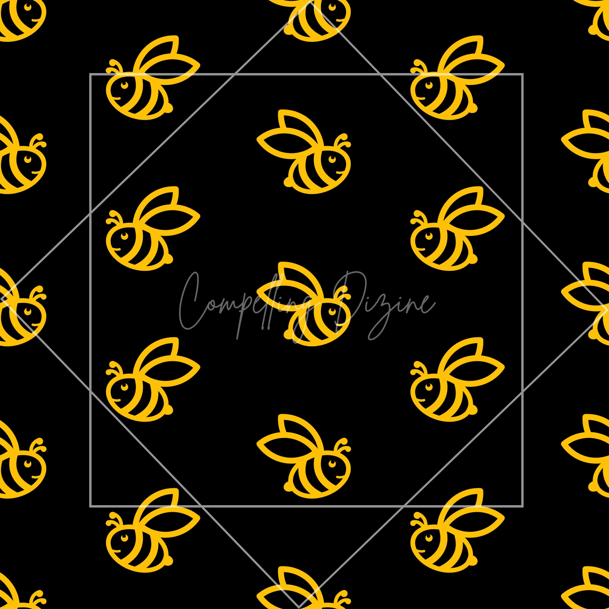 Buzzing Bee Digital Patterns | Bee Hive Seamless Paper | Scrapbook ...