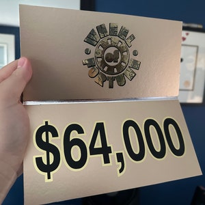 Replica Wheel of Fortune Prize Envelopes CUSTOMIZABLE - Etsy