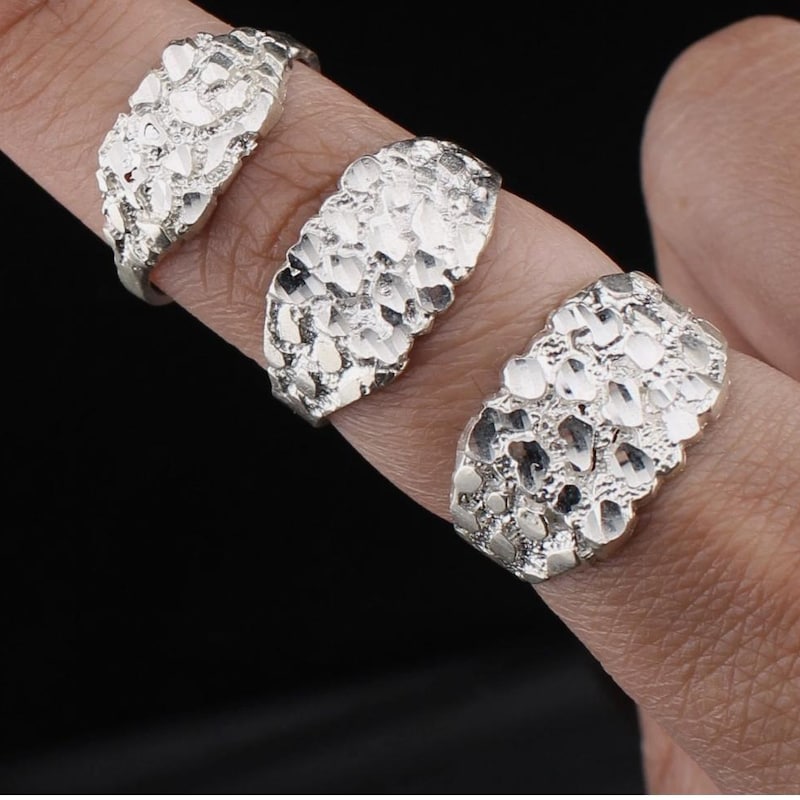 Mens Real Silver 925 Rings - Etsy
