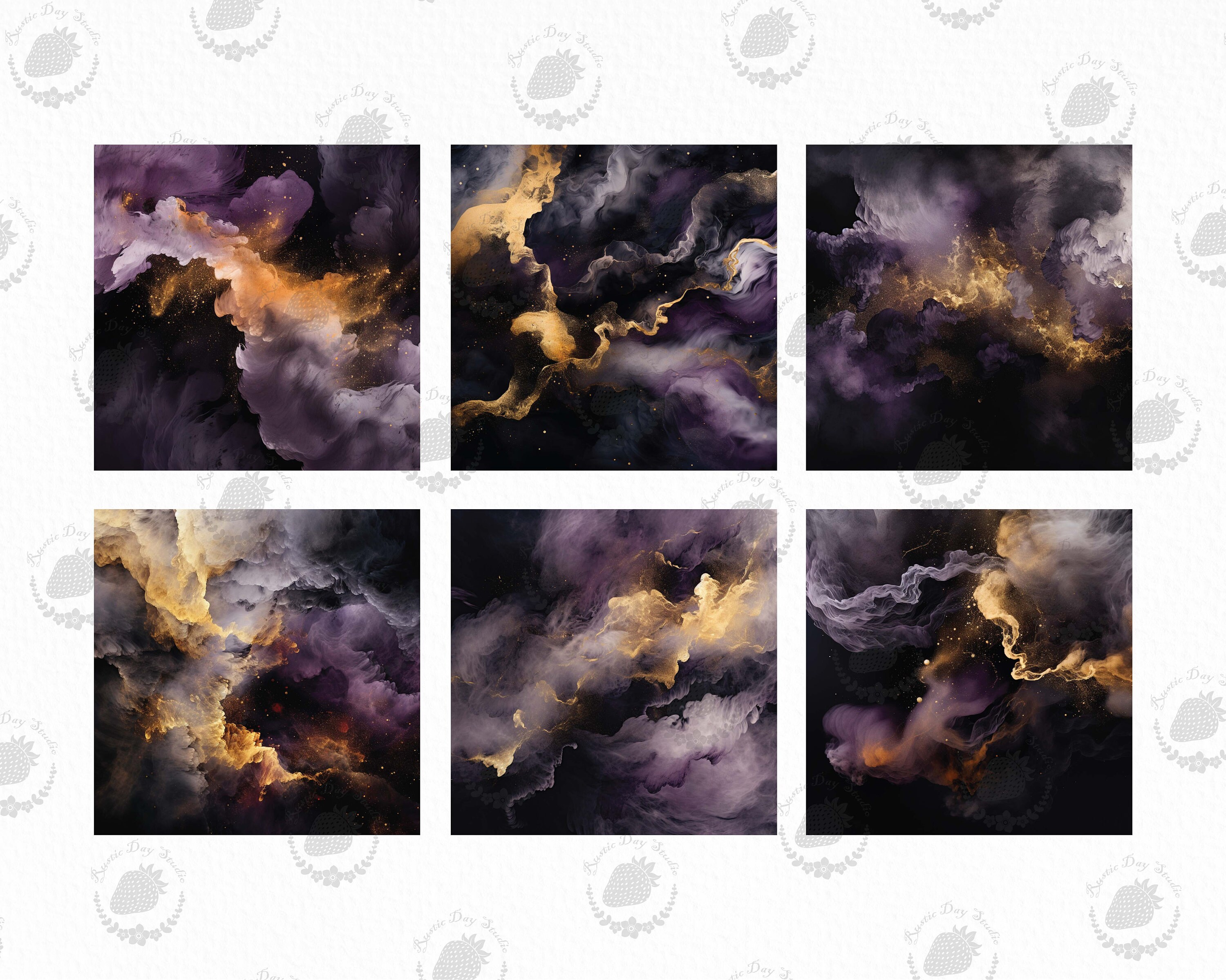 Black Gold Watercolor Digital Paper Elegant Project DIY Elegant Crafts ...