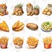Watercolor Potato Clipart Vegetable Clipart French Fries Clipart ...