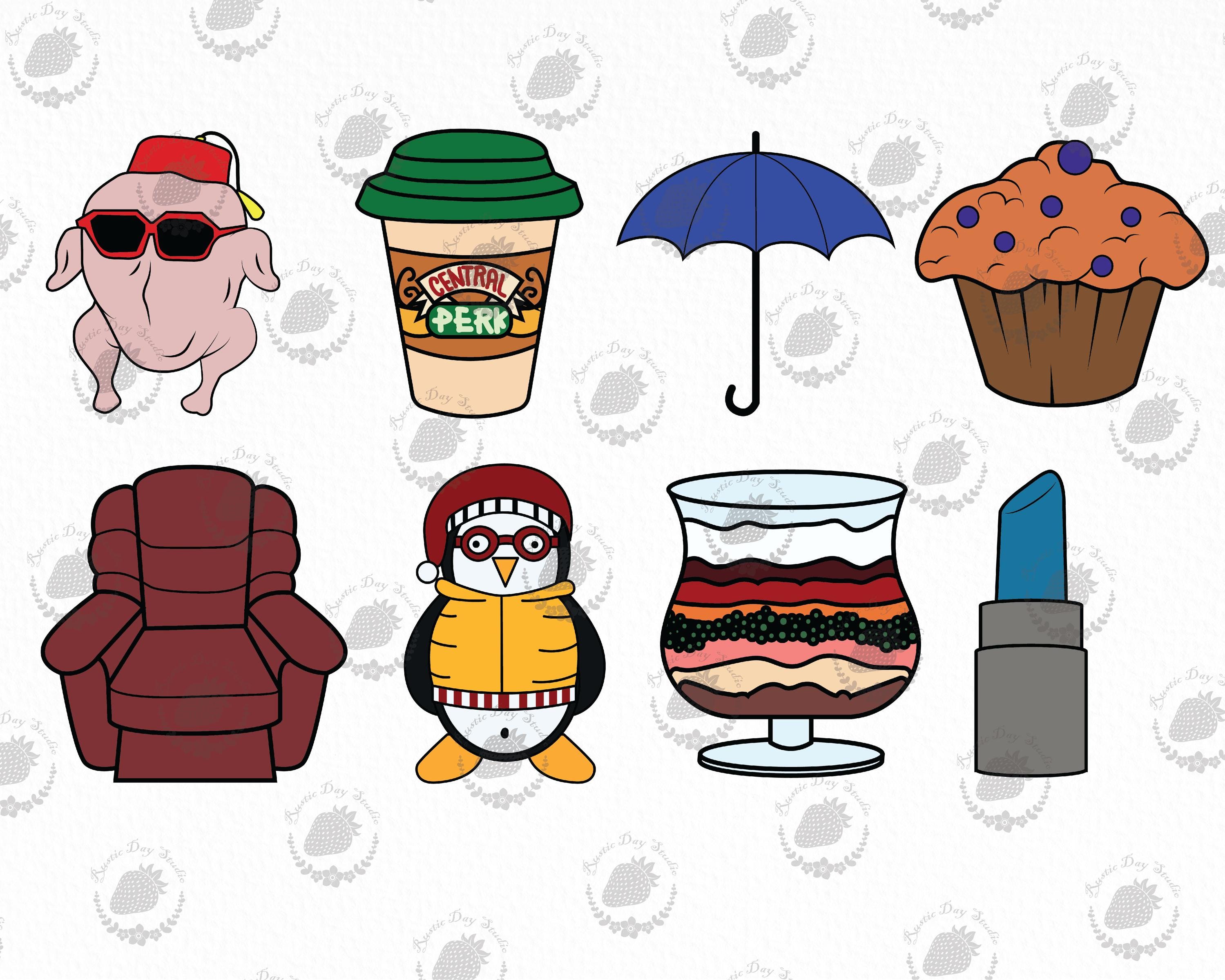 Friends Sitcom Clipart: 90s TV Show Graphics (digital Download) - Etsy