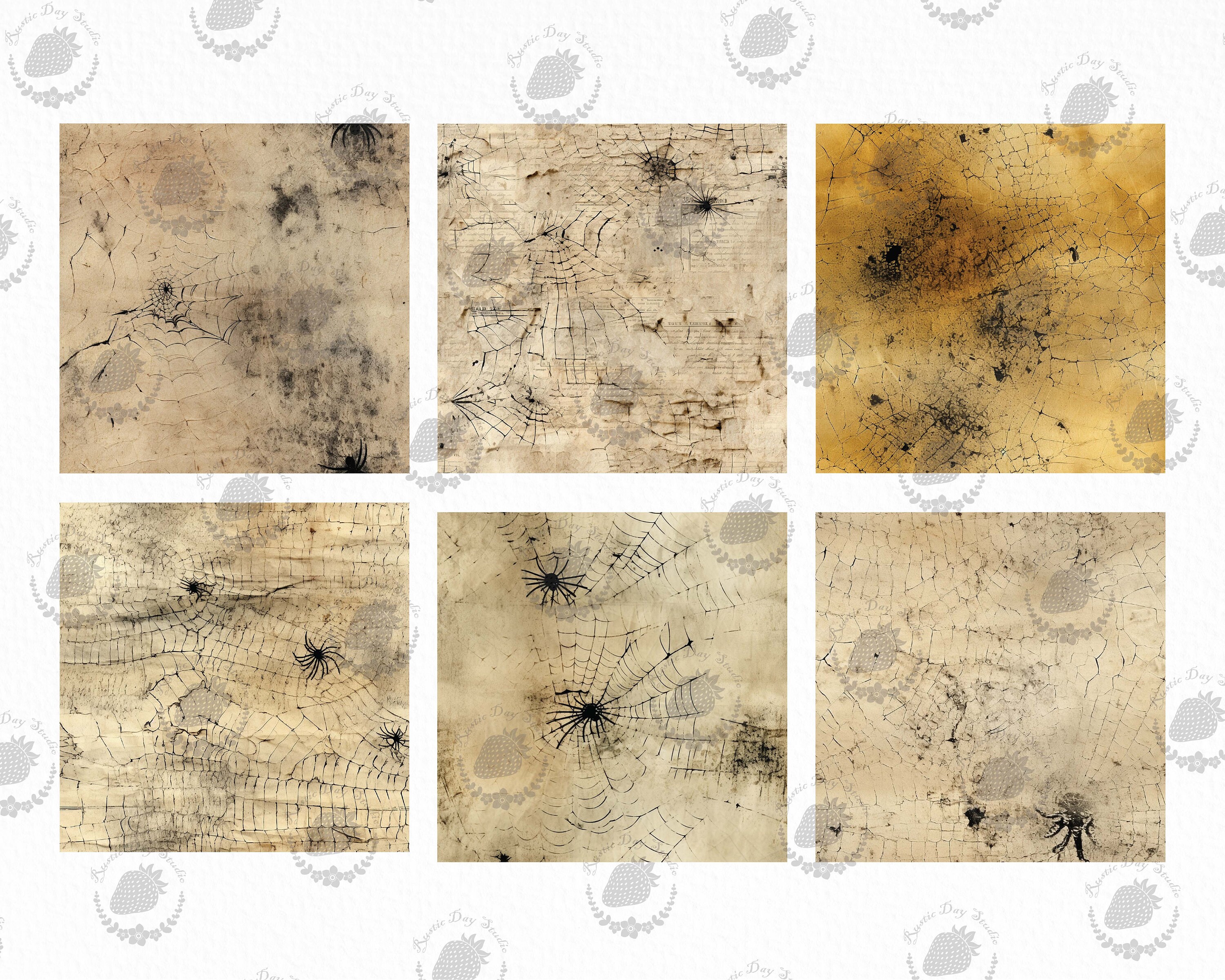 Cobweb Magic Seamless Digital Paper Set Cobweb Seamless Pattern ...