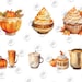 Watercolor Pumpkin Spice Delights Watercolor Pumpkin Spice Clipart ...