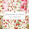 Watercolor Raspberry Clipart Watercolor Clipart Bundle Digital Art ...