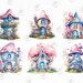 Watercolor Cute Pastel Fairy House Watercolor Clipart Fantasy Clipart ...