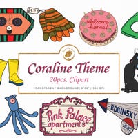 Coraline Font SVG: Alphabet Letters, Logo Clipart (digital Download) - Etsy