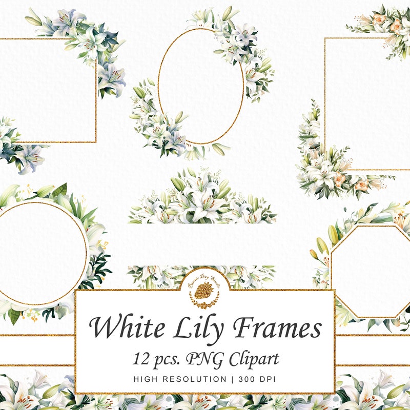 Easter Lily Borders - Etsy