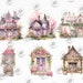 Watercolor Victorian Cottage Clipart Victorian Art Bundle Spring Garden ...