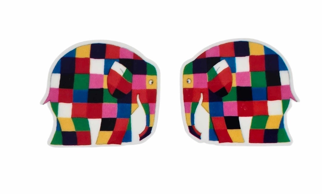 Elmer the Elephant, Resin, Dangle Size, Bookweek, Flatback ...