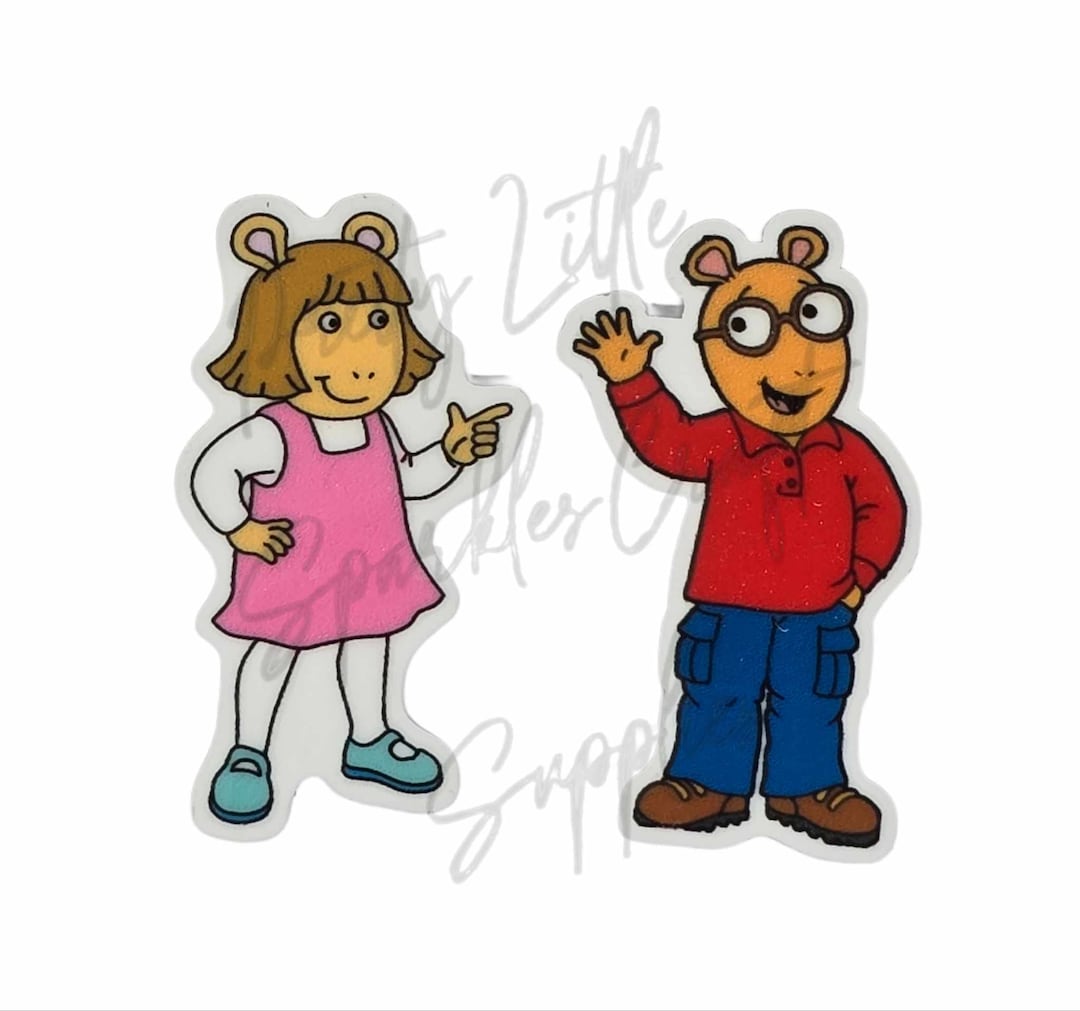 Arthur & DW Read, Resin, Dangle Size, Bookweek, Flatback ...
