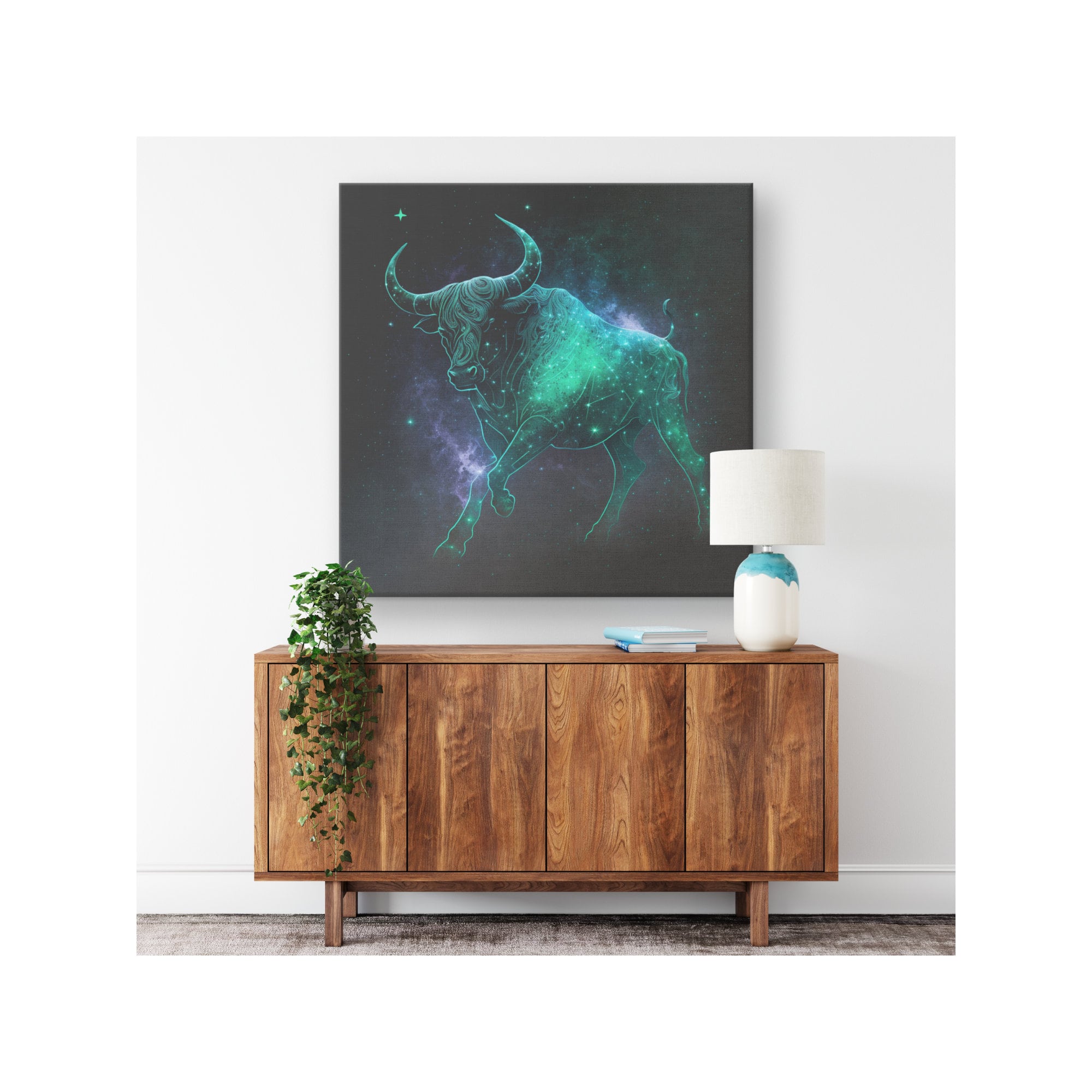 Celestial Taurus: A Painting of the Majestic Taurus Constellation ...