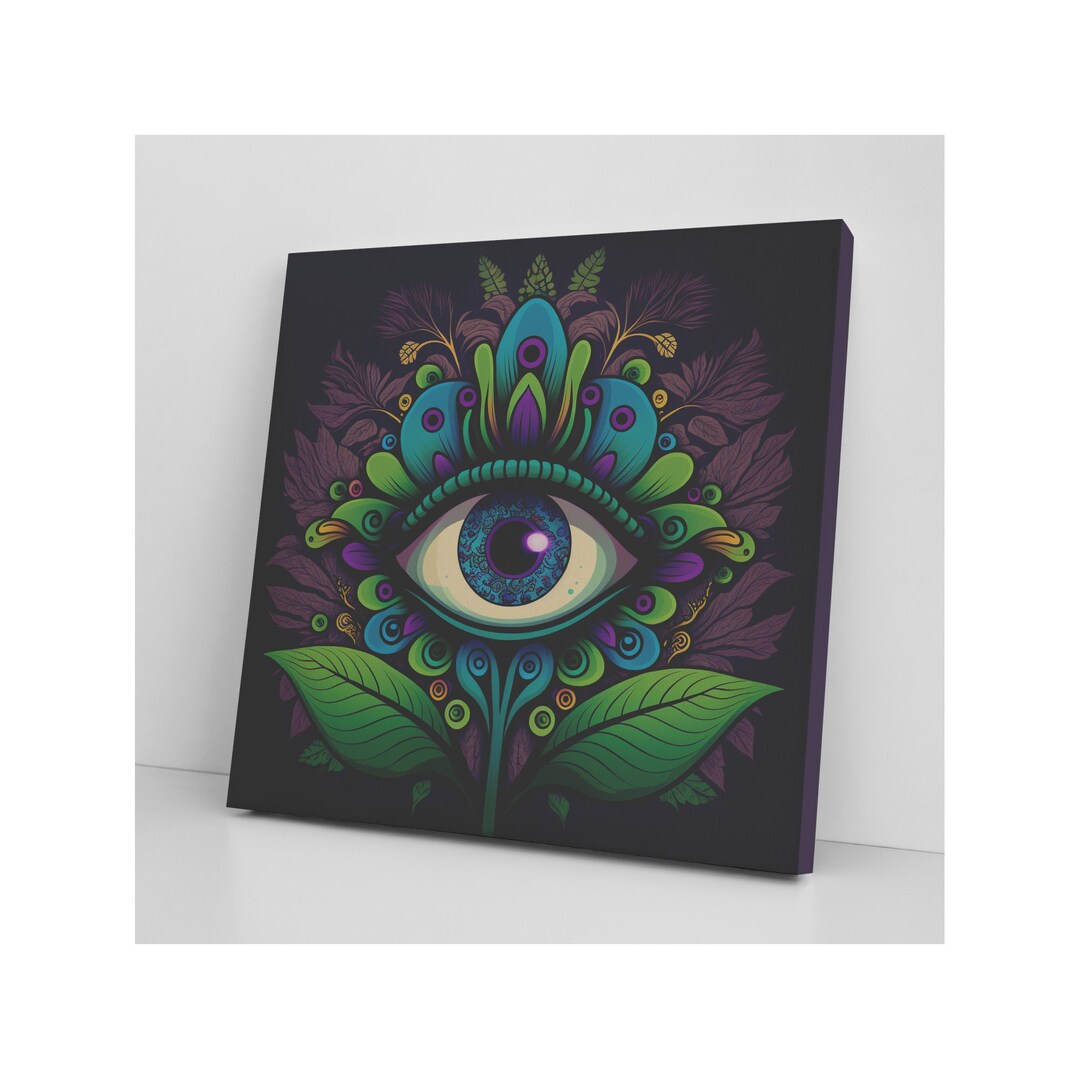 Psychedelic Blooming Eye Painting | Abstract Art | Psychedelic Art ...