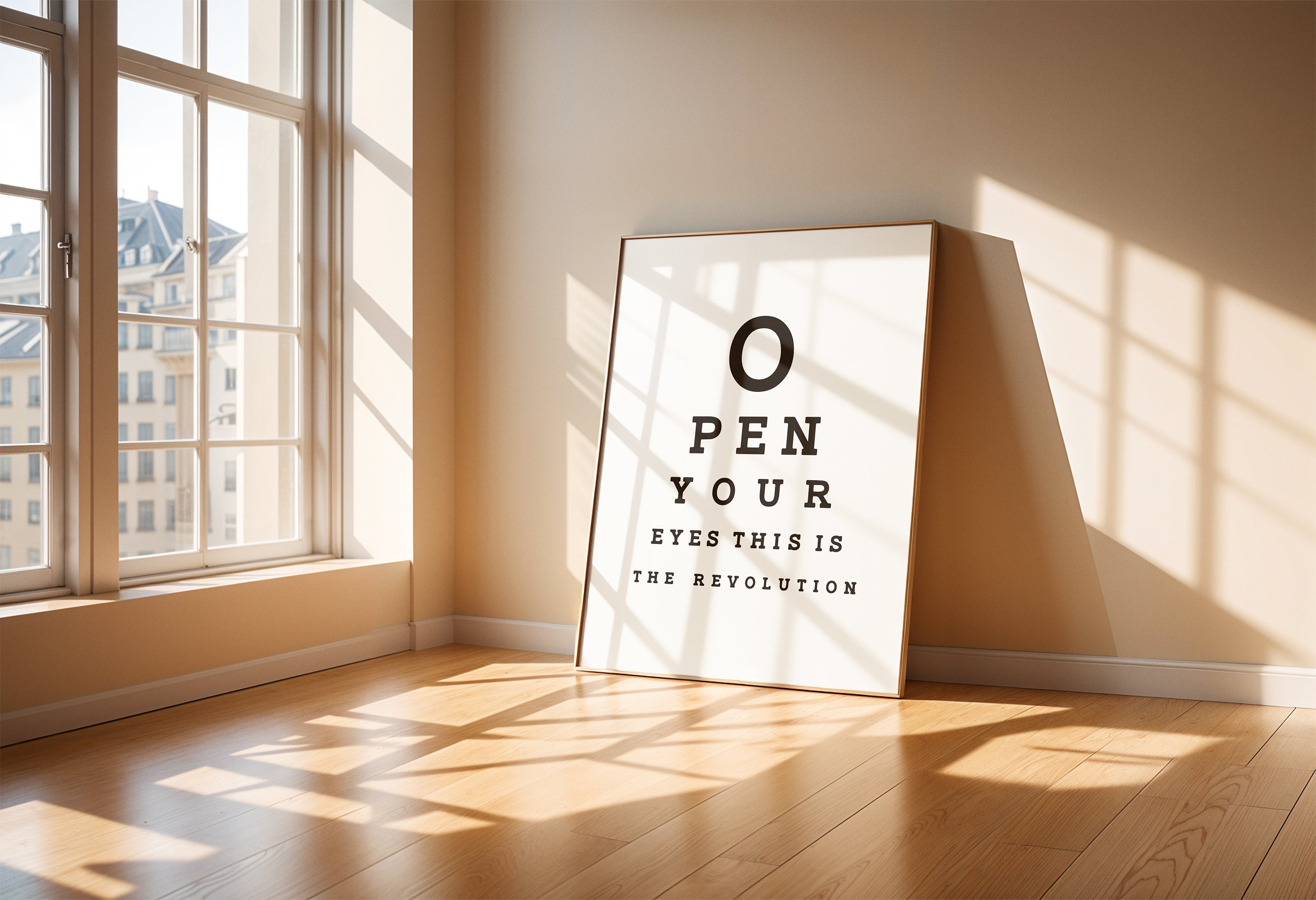 Revolution Eye Chart Digital Print - Inspirational Wall Art, Home Decor ...