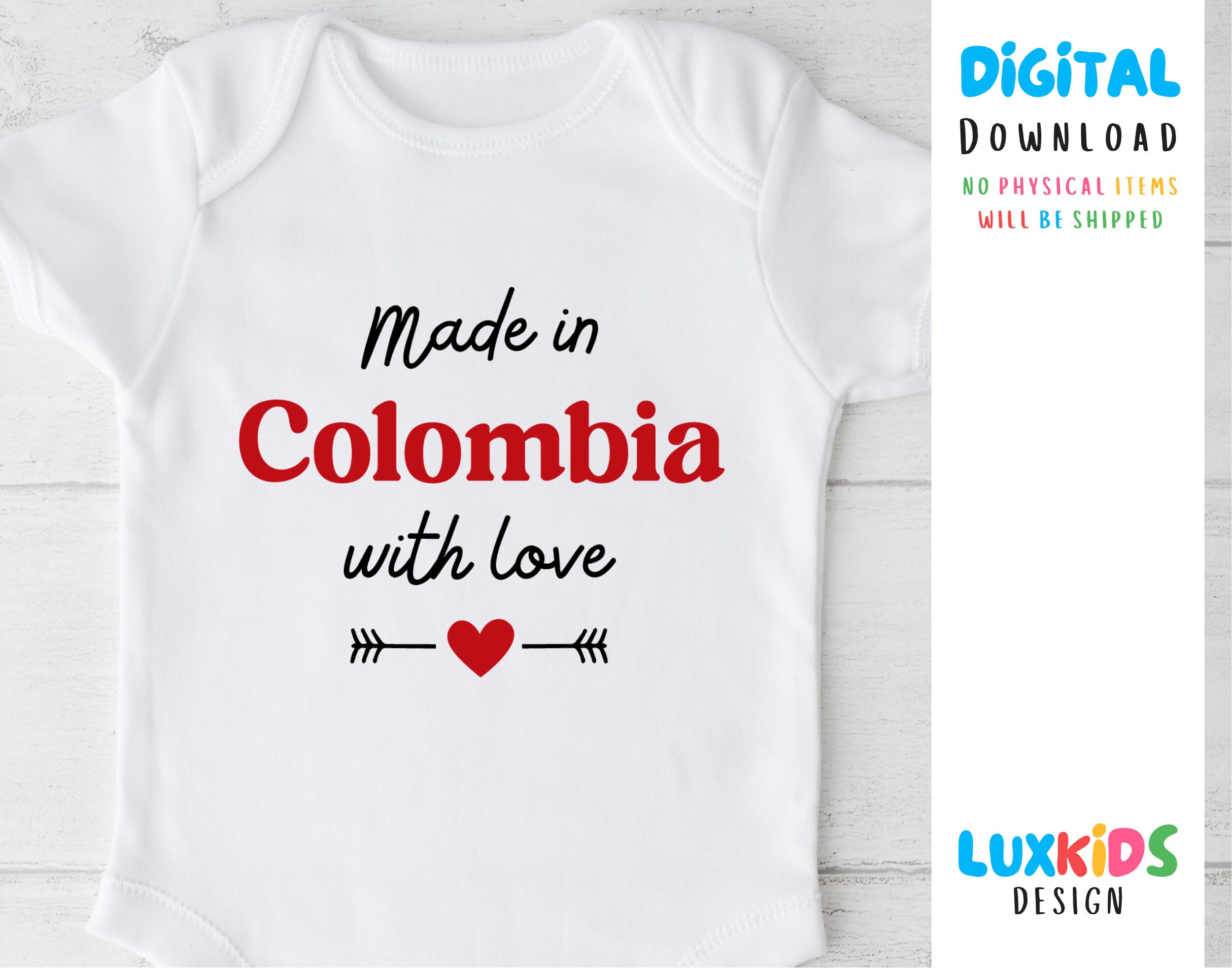 Colombia Baby SVG | PNG - Made in Colombia With Love - Cute Design for ...