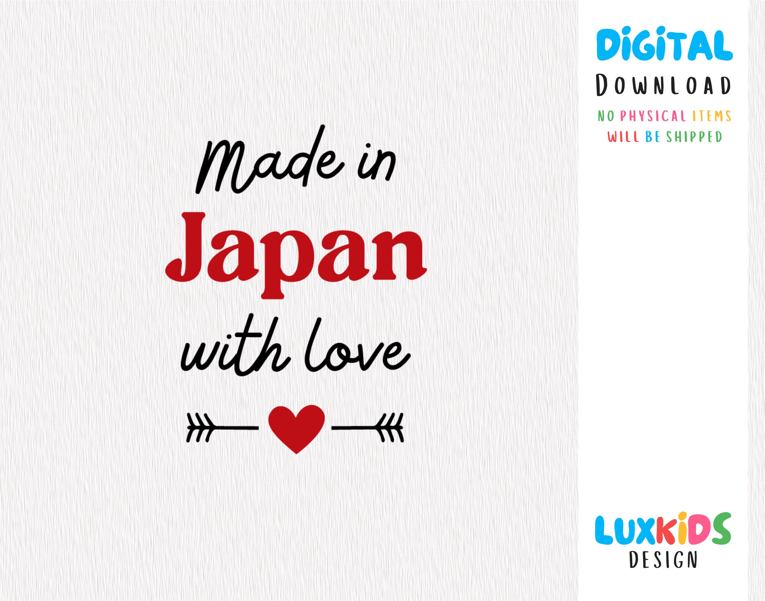 Japan Baby SVG PNG Made in Japan With Love Cute Design for Bodysuits ...