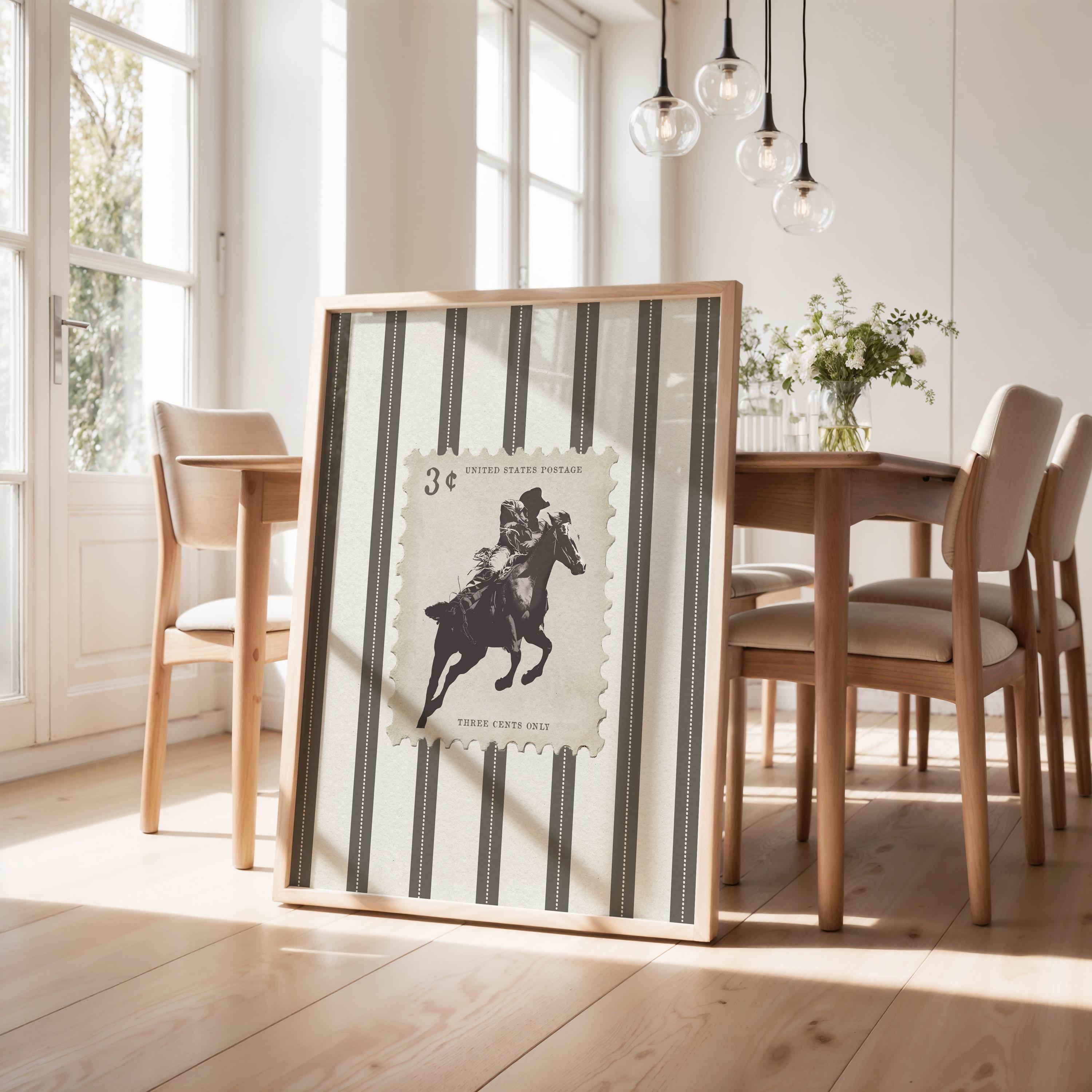 Vintage Western Prints Cowboy 7 Gallery Wall Poster Set Cowboy Wall Art ...