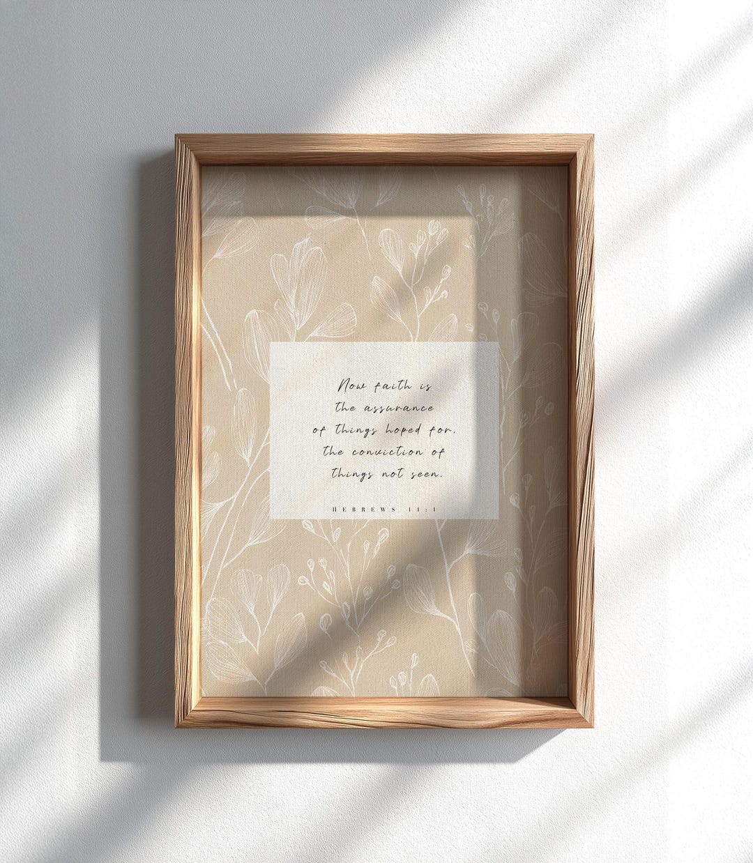 Hebrews 11:1 Bible Verse Print | Christian Wall Art, Christianity ...