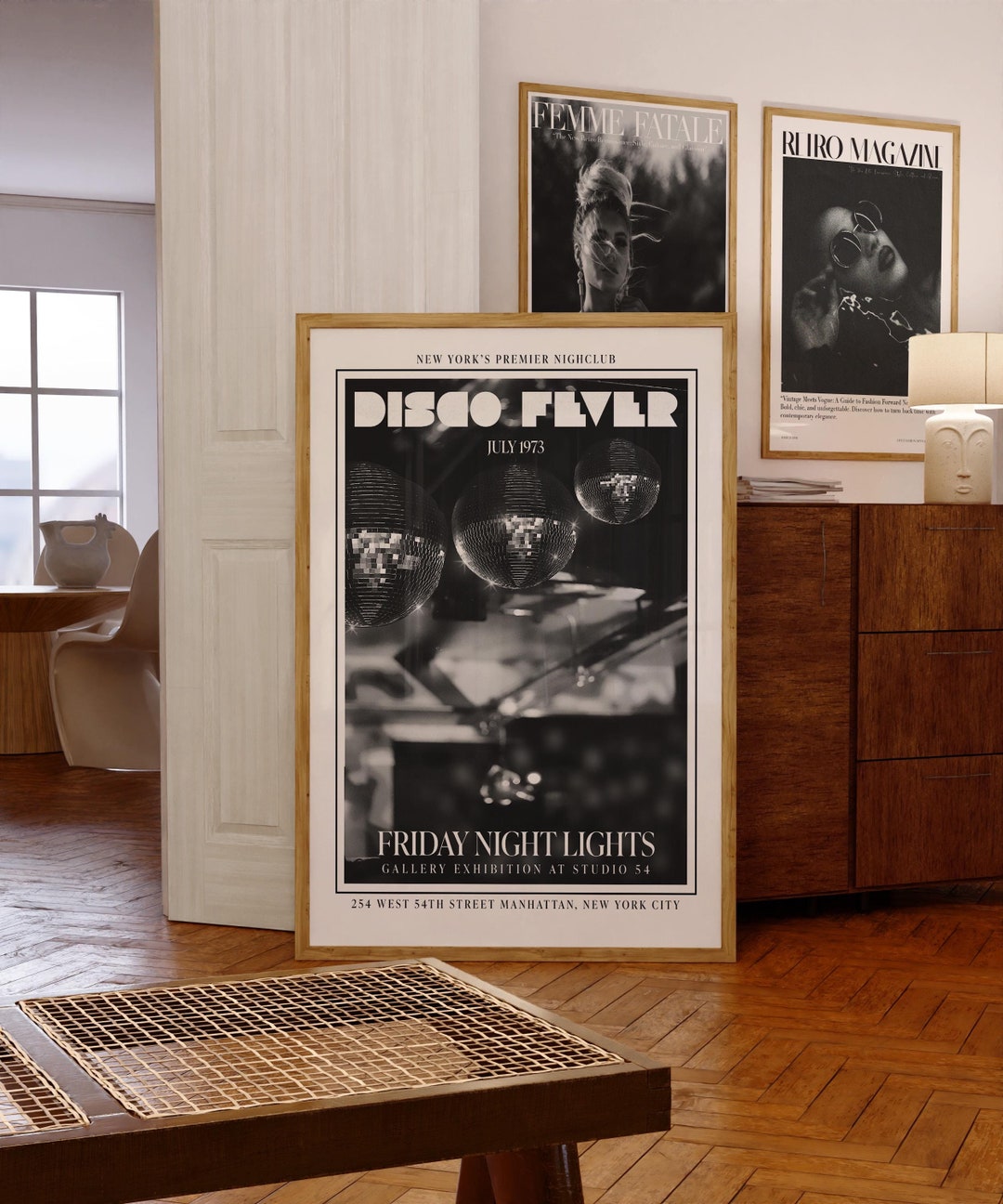 Disco Print, Night Club Poster, Studio 54 Vintage Retro Wall Art ...