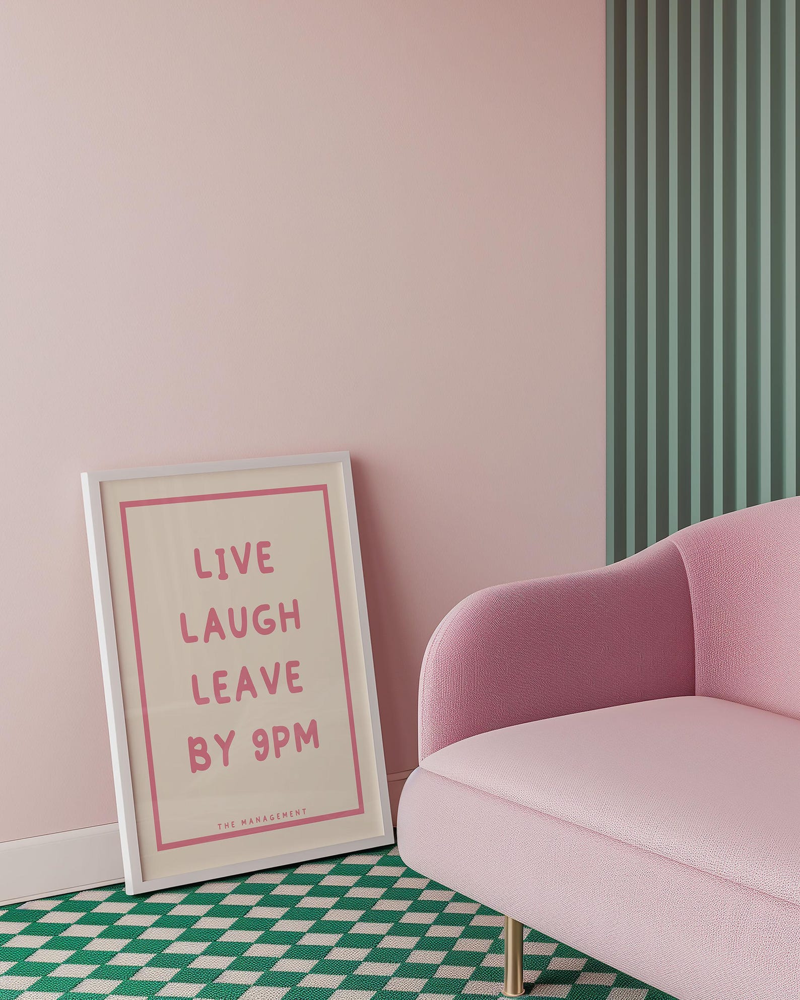 Live Laugh Leave by 9PM Print, Hand Drawn Neutral Art, Funny Boho ...