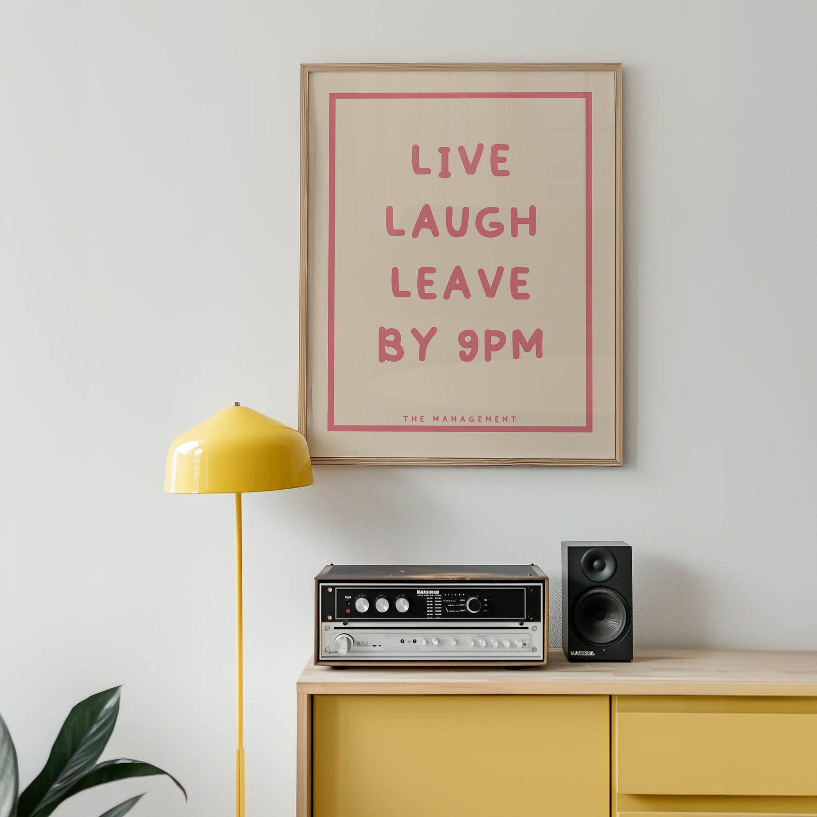 Live Laugh Leave by 9PM Print, Hand Drawn Neutral Art, Funny Boho ...