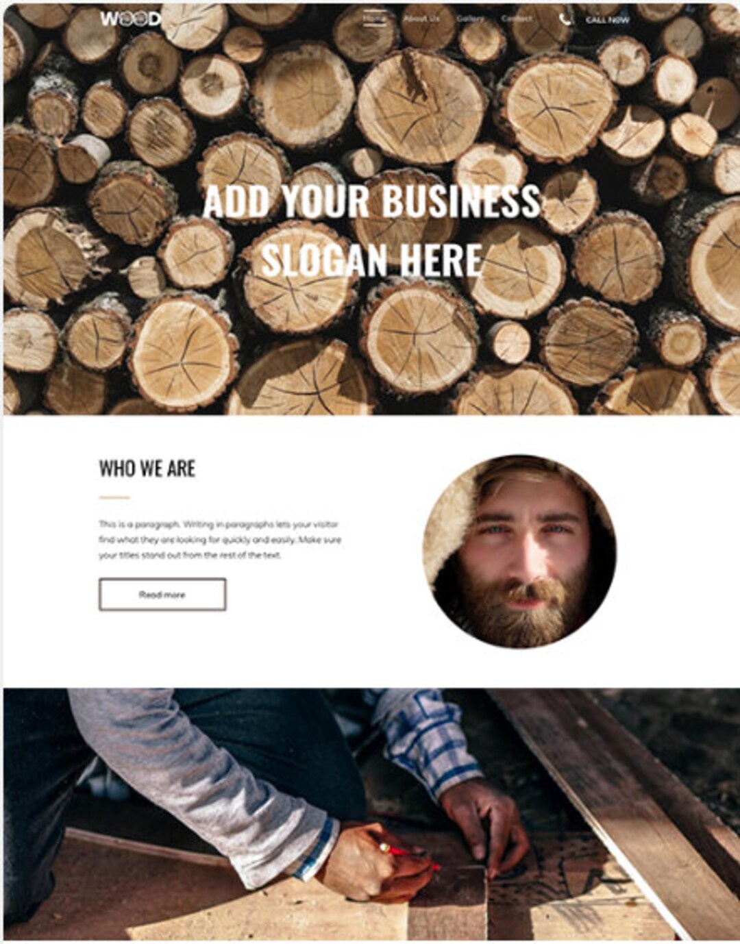 Carpenter Website Template: Professional, Seo-optimized, Responsive ...